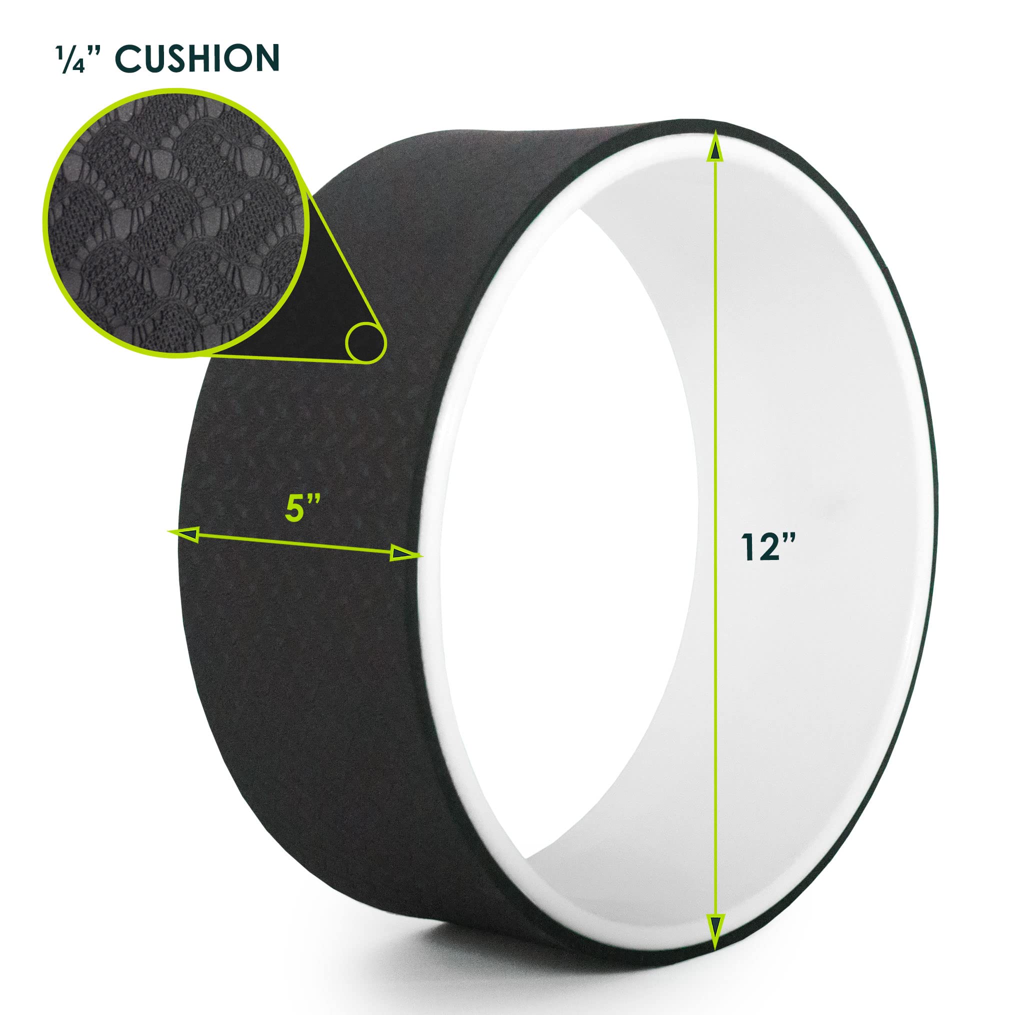 ProsourceFit Yoga Wheel Prop 12β for Improving Yoga Poses, Backbends, Flexibility, Balance, Stretching, Relaxation