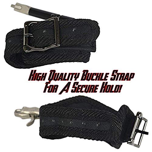 Sniper Adjustable Archery Buckle Release; for Compound Bows, Ambidextrous Adult & Youth Sizes, 360 Swivel with Dual Caliper Head, Adjustable Trigger Tension, Tools Included: Adult Black