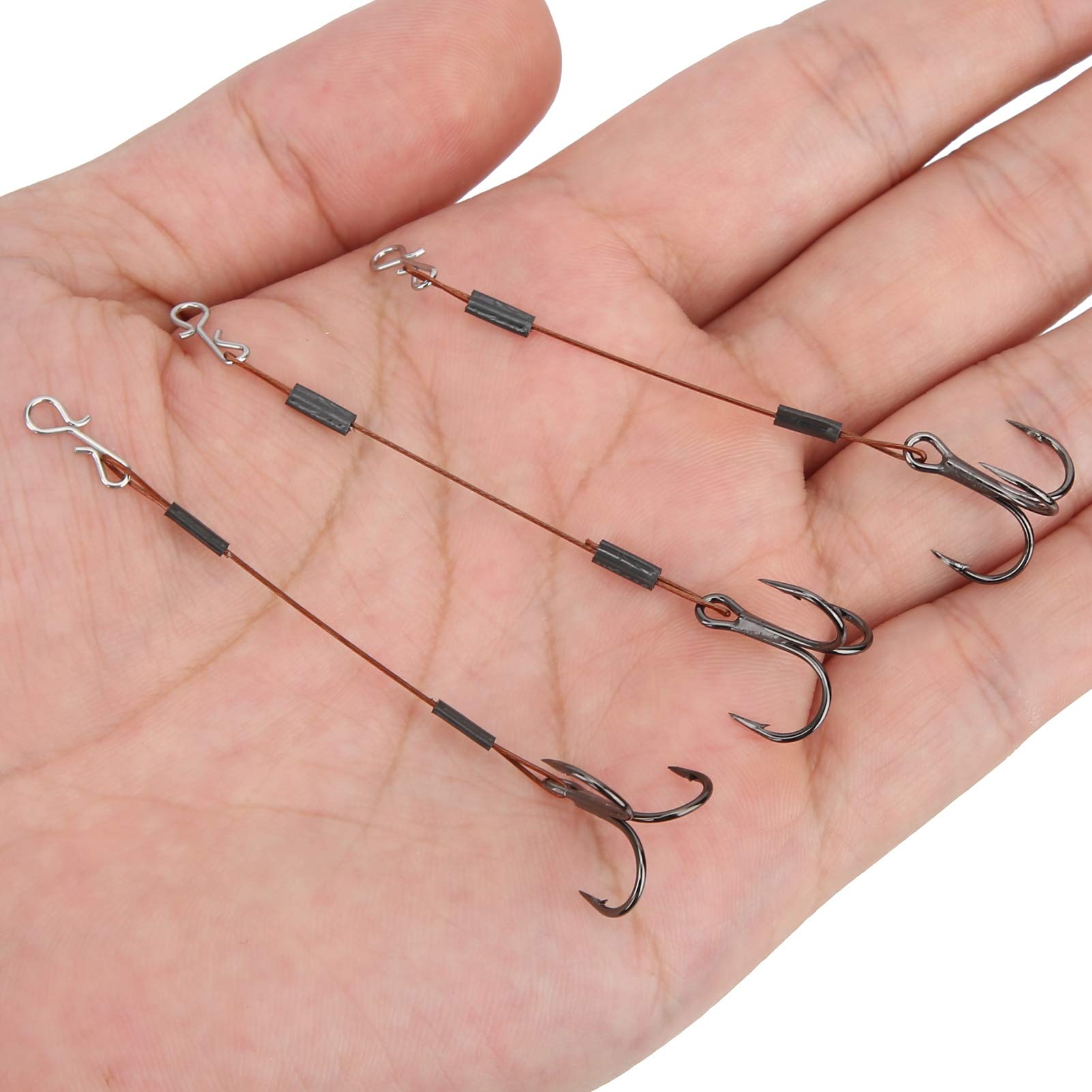 VGEBY 2 Set Fish Hook, Reusable Incisive Lure Bait Barbed Hooks Kit Bait Hook Fishing Accessories Fishing Tools