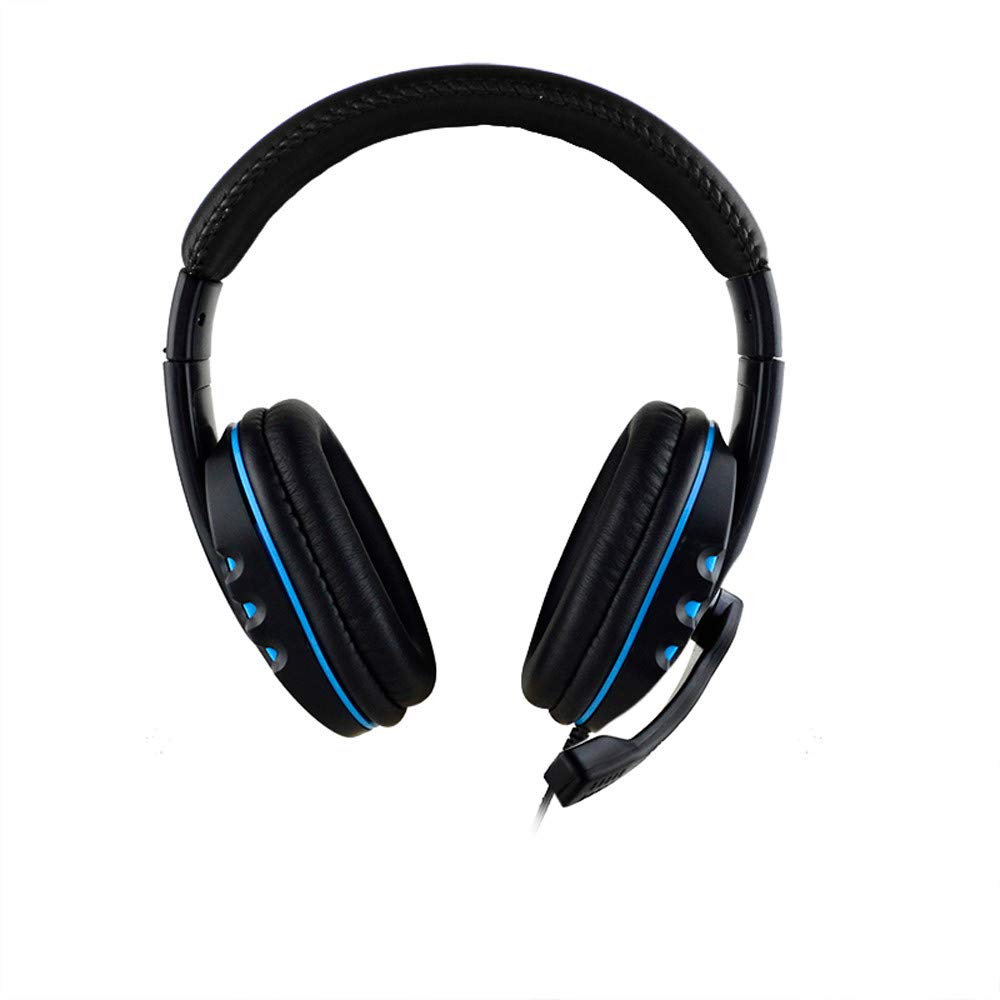 Sandistore HI-FI Sound Quality Wired Gaming Headset for PS4, PC, Xb One Controller, Noise Cancelling Over Ear Headphones with Mic, Soft Memory Earmuffs for Laptop Mac - Black