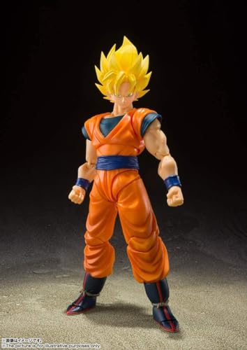 TAMASHII NATIONS - Dragon Ball Z - Super Saiyan Full Power Son Goku, Bandai Spirits S.H.Figuarts Action Figure