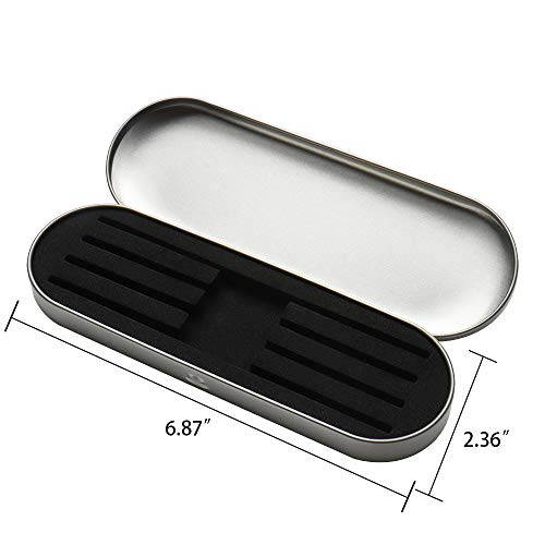 Professional Tweezers Storage Case Activated Sealed Box Eyelash Extension Tools Container, 1 Pc, Silver