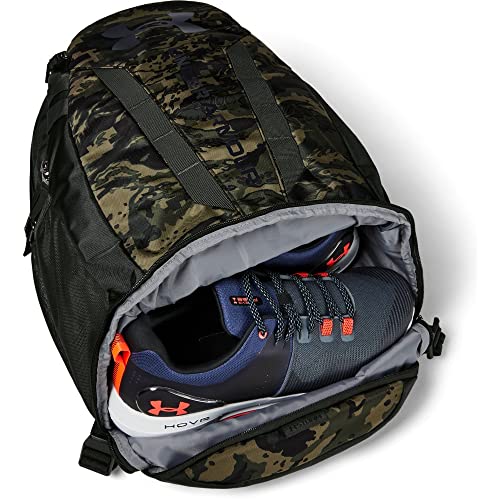 Under Armour Unisex-Adult Hustle 5.0 Backpack , Baroque Green (311)/Black , One Size Fits All
