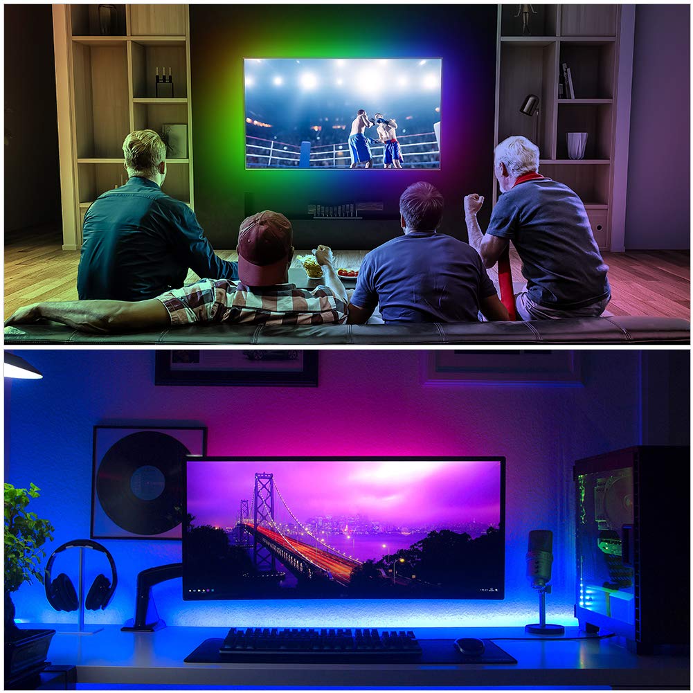 WenTop Led Strip Lights 16.4ft for Bedroom with Remote