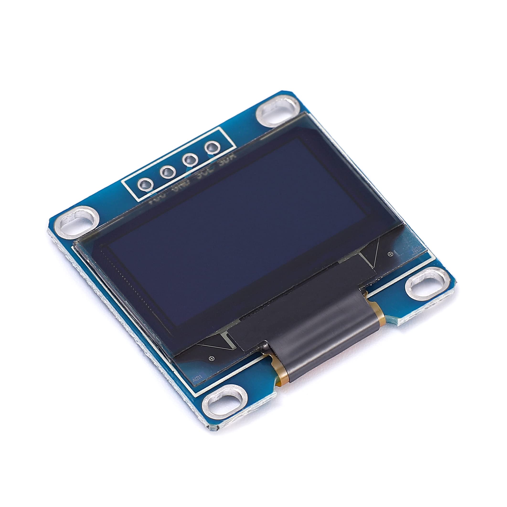Songhe 0.96 inch 12864 128X64 OLED LCD Display Board Module I2C IIC SSD1306 Driver 4 Pins for Arduino Raspberry Pi (Pack of 5pcs, White Light)