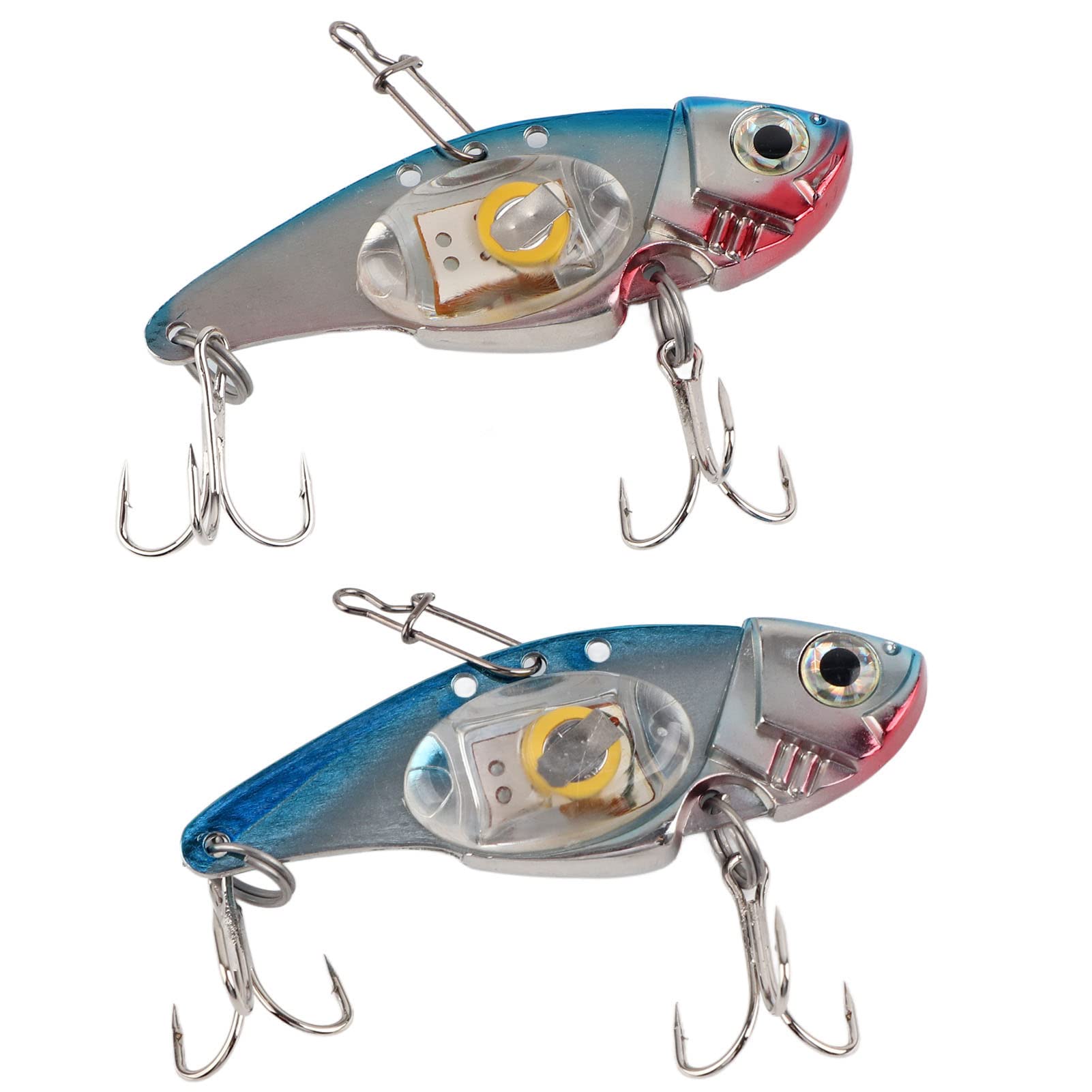 Yeuipea LED Fishing Lure Light,2 pcs LED Underwater Fishing Lure Light Night Lamp Attractor Bait Fish Tool Accessories