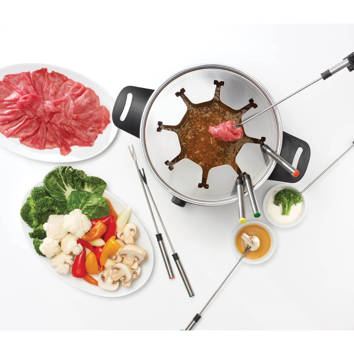 Starfrit 024700-002-0000 Fondue Set, 9.8 9.7"x 7.9", Gray