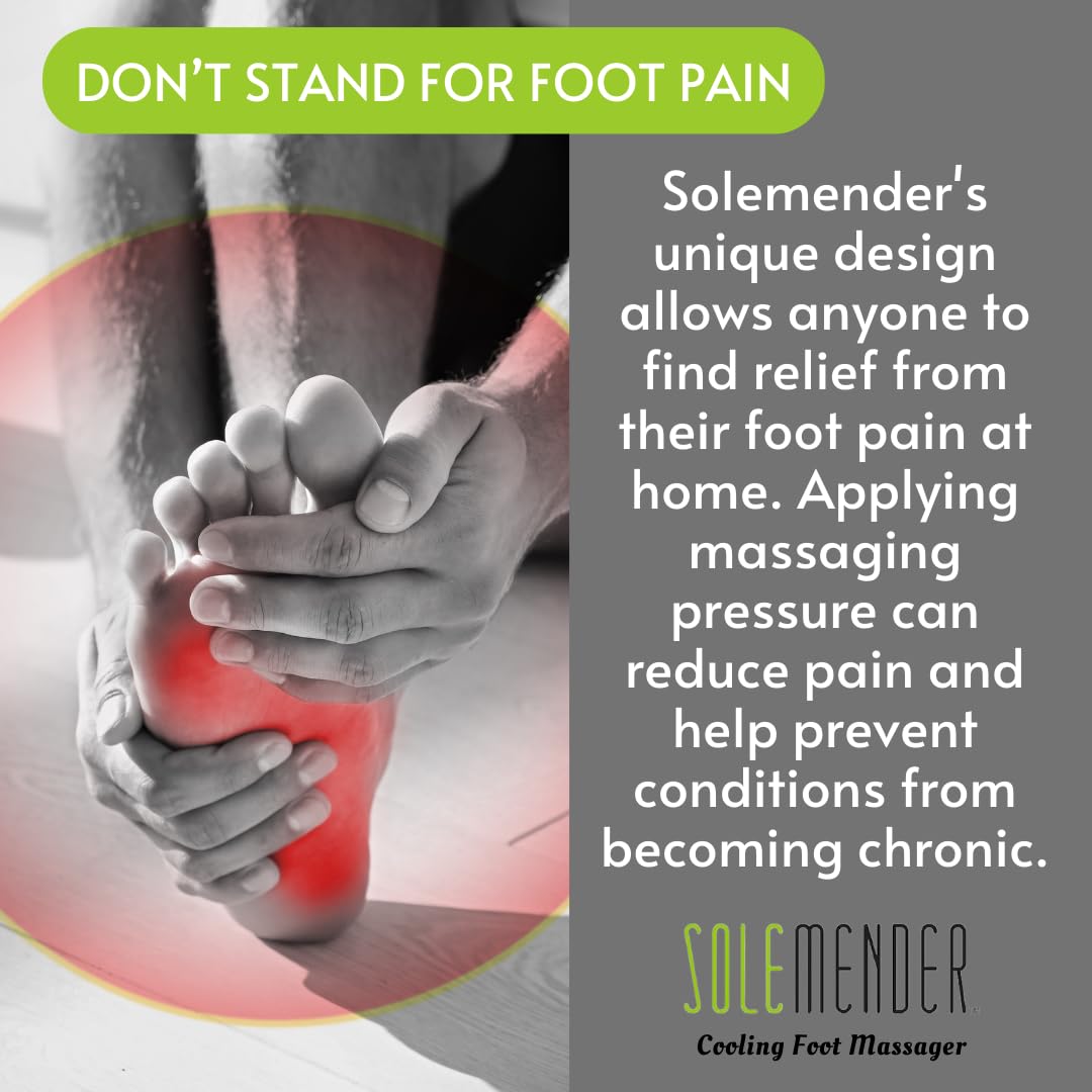 Solemender Cooling Foot Massager for Neuropathy & Plantar Fasciitis Relief | Freezable Foot Roller Machine to Improve Circulation and Feet Pain