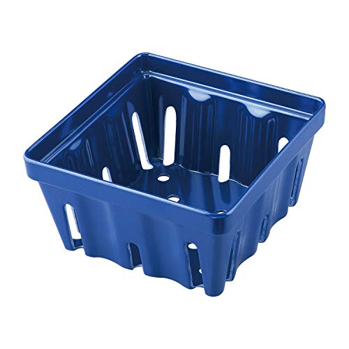 UPware 2-Piece Patriotic 5 Inch Melamine Berry Basket, Blue