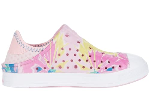 Skechers Girl's Foamies Guzman Steps - Color Hype Water Shoe, Pink/Multi, 9 Toddler