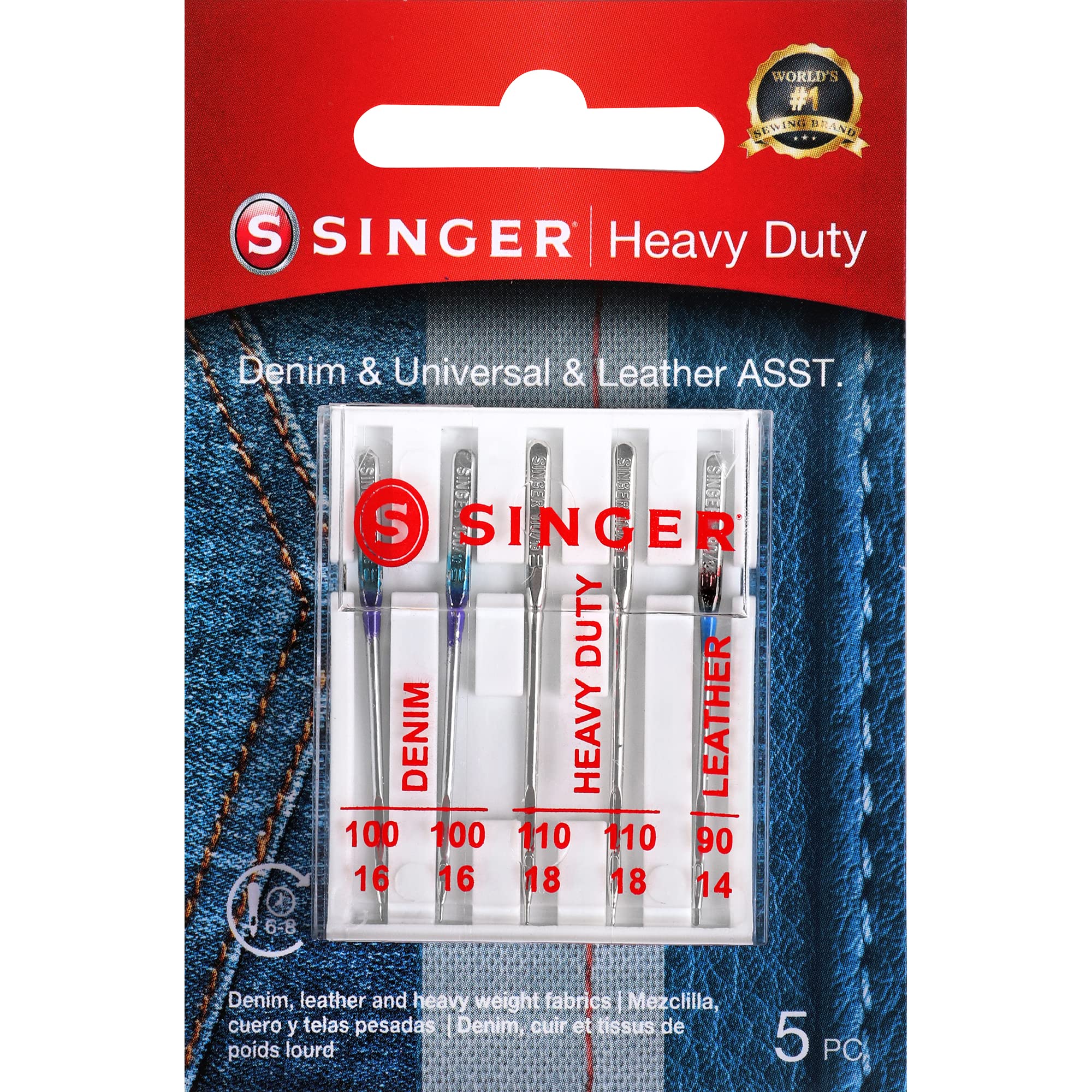 SINGER 04801 Universal Heavy Duty Machine Needles -2 Pack