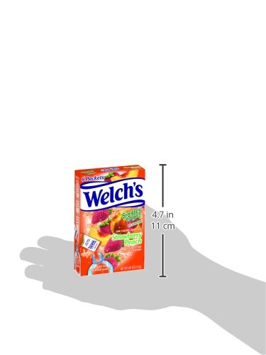 Welch's Singles To Go Water Drink Mix - Powder Sticks, Strawberry Peach, 0.48 Ounce (Pack of 12)