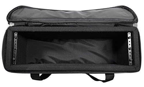 Rockville 3U Rack Bag Double-Sided Case with 12" Depth + Shoulder Strap (RRB30),Black