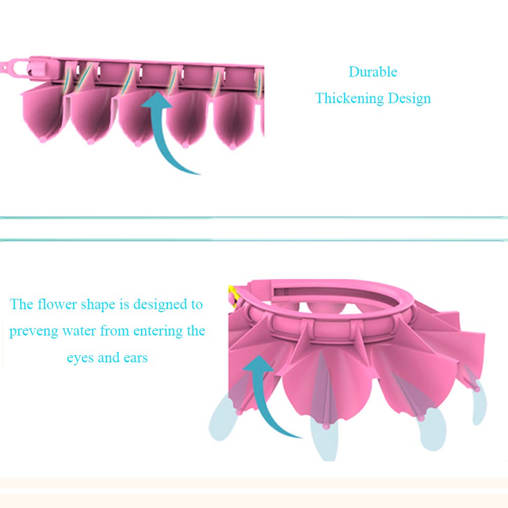 SOUBUN Safe Shampoo Shower Protects Silicone Bath Cap.Suitable for Infants, Infants and Children. (Green)
