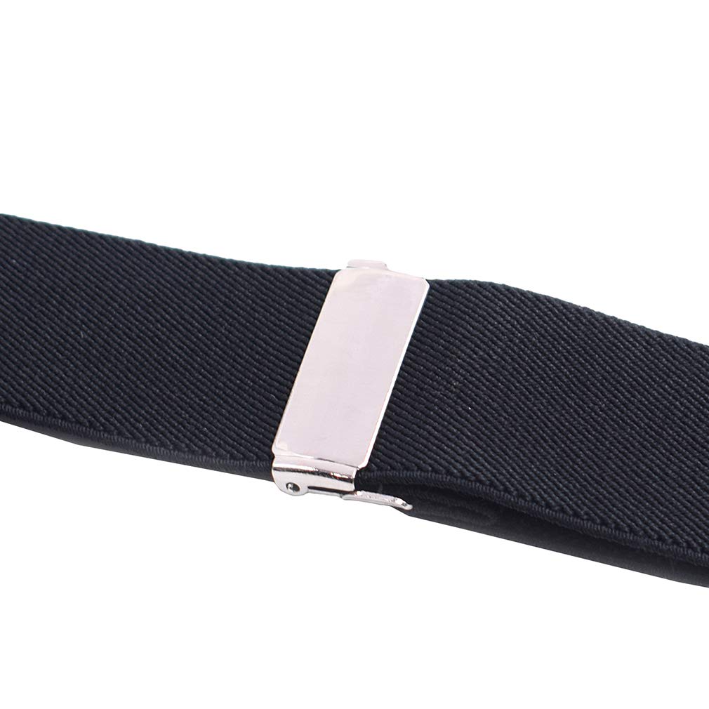 SupSuspen Y-Back Suspenders 1.4'' Heavy Duty Braces&3 Swivel Hooks on Belt Loops