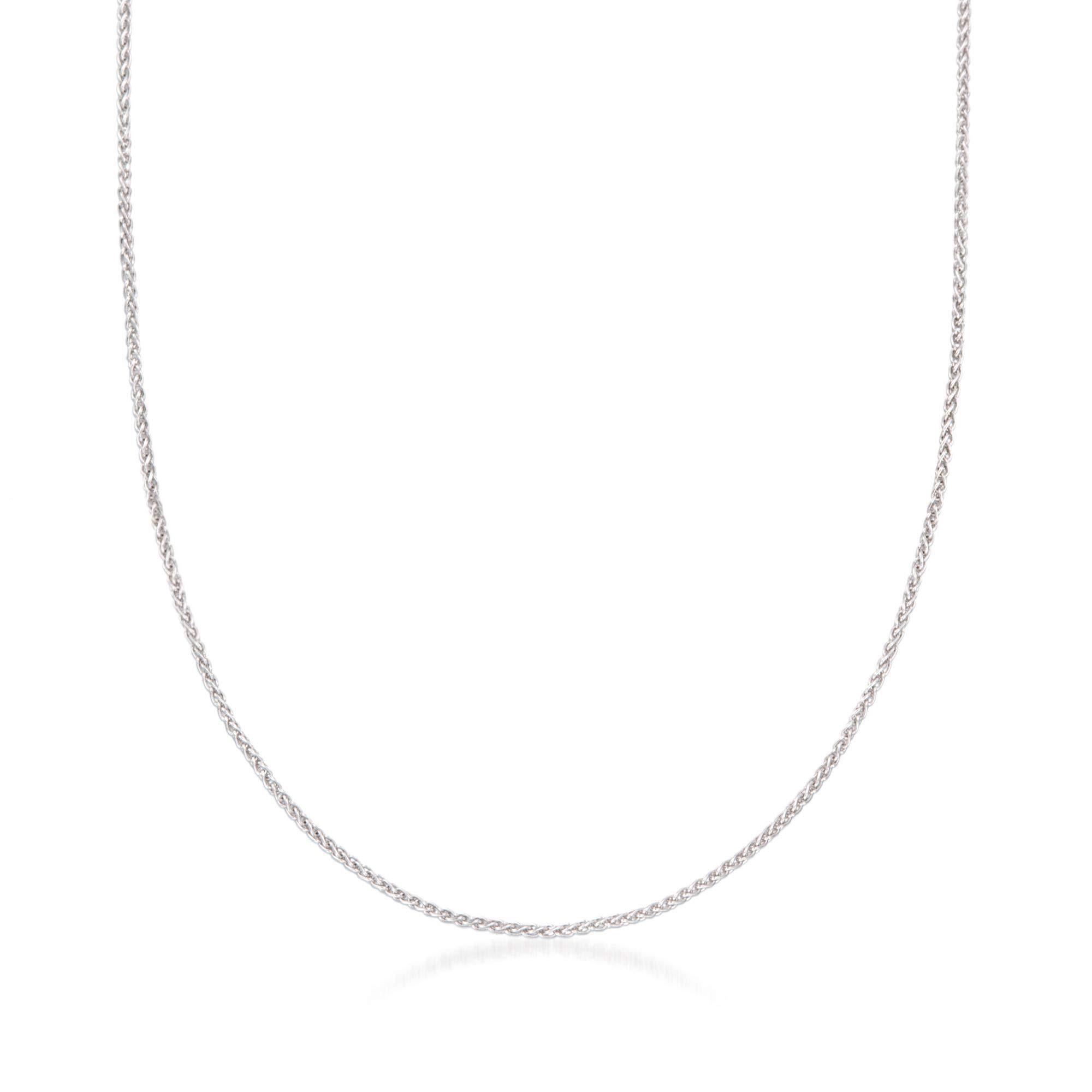 Ross-Simons Italian 1mm Sterling Silver Adjustable Wheat-Chain Necklace