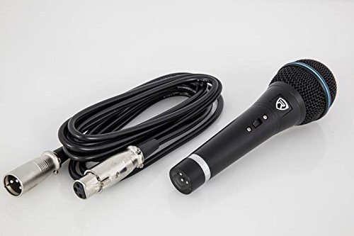 Rockville 2 RMC-XLR Dynamic Cardioid Professional Metal Microphones W/XLR Cable