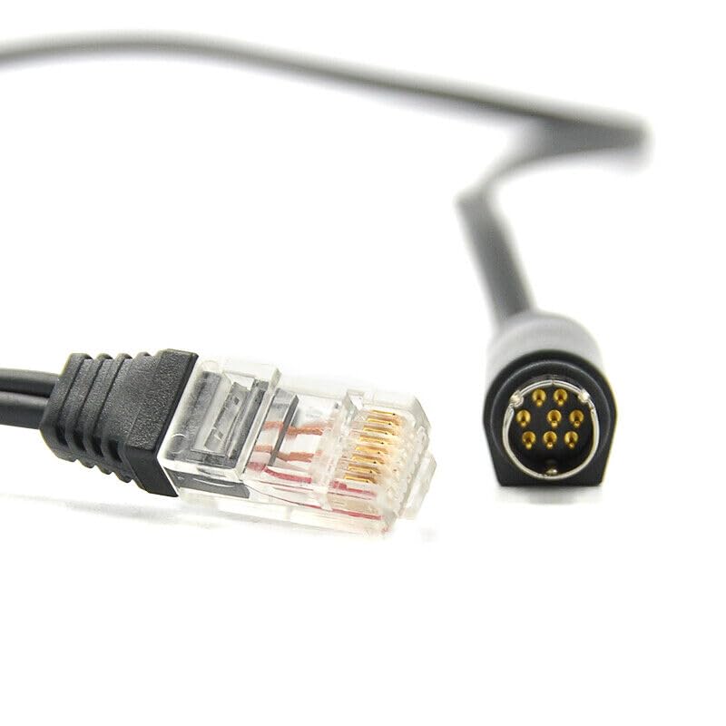 PUROSUR Compatible Speaker Cable 8-Pin DIN to RJ-45 for Bose Lifestyle Series 18, 28, 35, 38, and 48 systems Crystal Head 8 Pin Speaker Cable