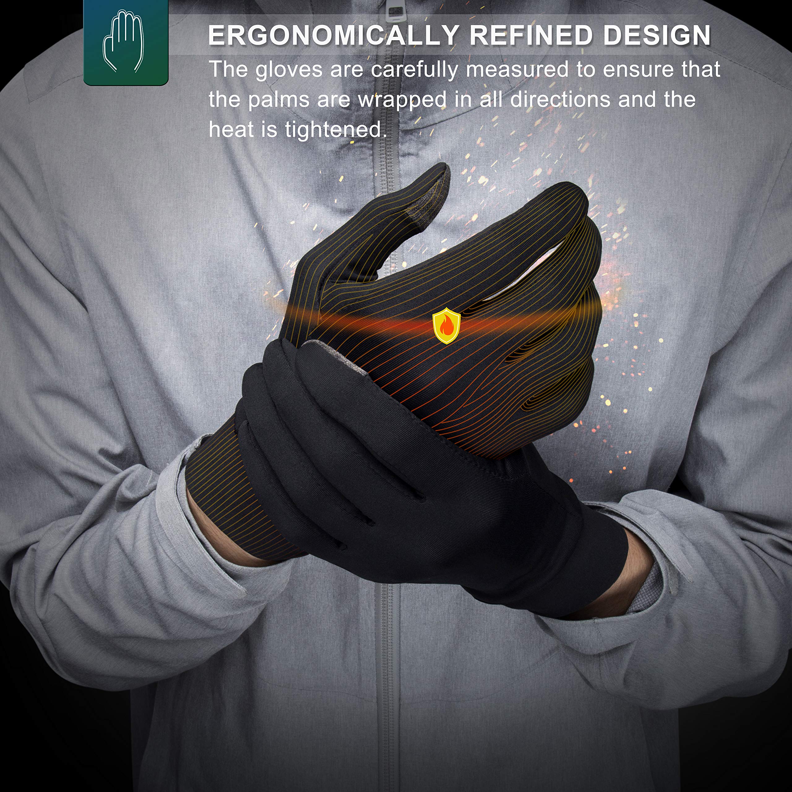 rivmount Touchscreen Glove Liners, Winter Gloves, The Ideal Comfy Washable Gloves Companion