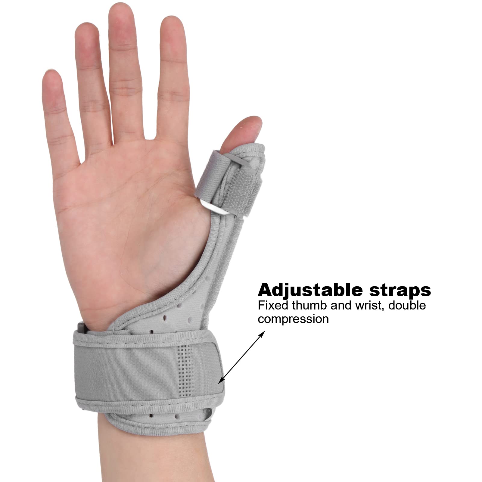 Zyyini Thumb Support Brace, Breathable Thumb Joint Brace Spica Splint For Pain Relief,Thumb Joint Stabilizer For Arthritis Soft Tissue Injuries,Fit Right & Left Hand Thumb Splint Exerciser