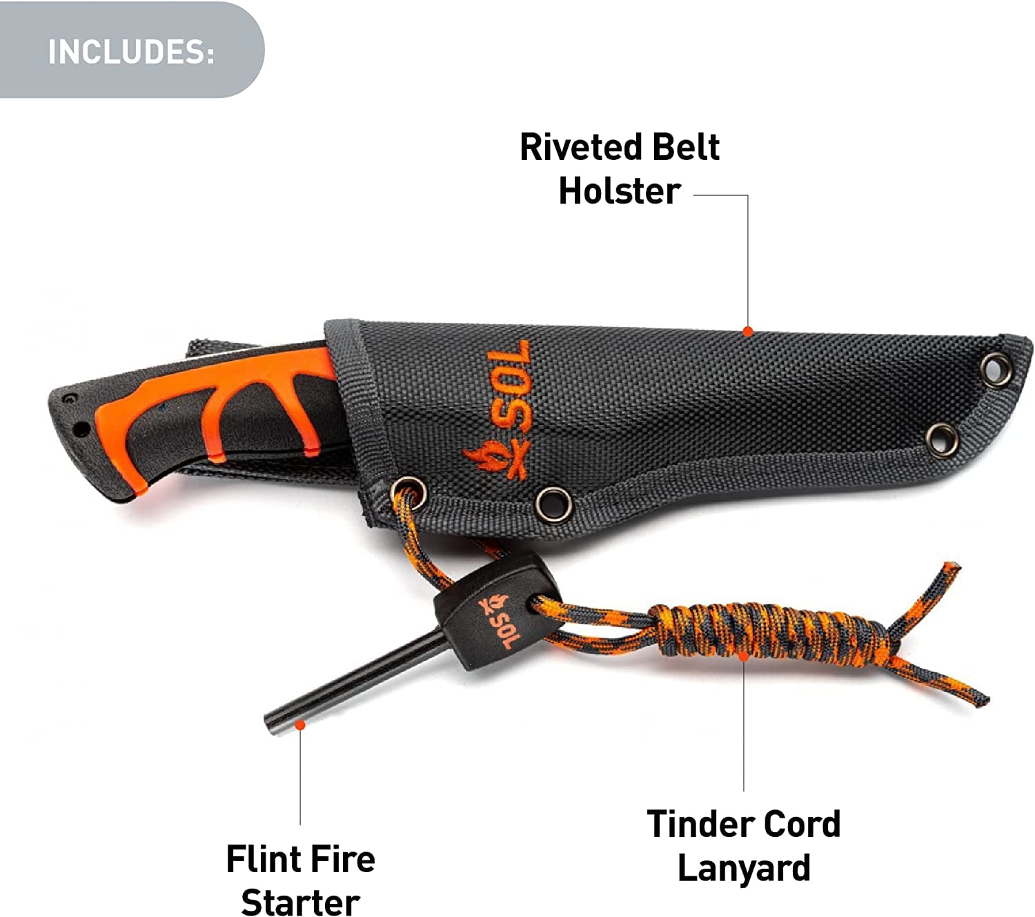 Survive Outdoors Longer Stoke Pivot Survival Folding Knife & Saw