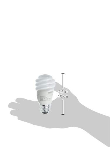 Philips LED 414045 Energy Saver Compact Fluorescent T2 Twister (A19 Replacement) Household Light Bulb: 5000-Kelvin, 13-Watt (60-Watt Equivalent), E26 Medium Screw Base, Daylight, 6-Pack