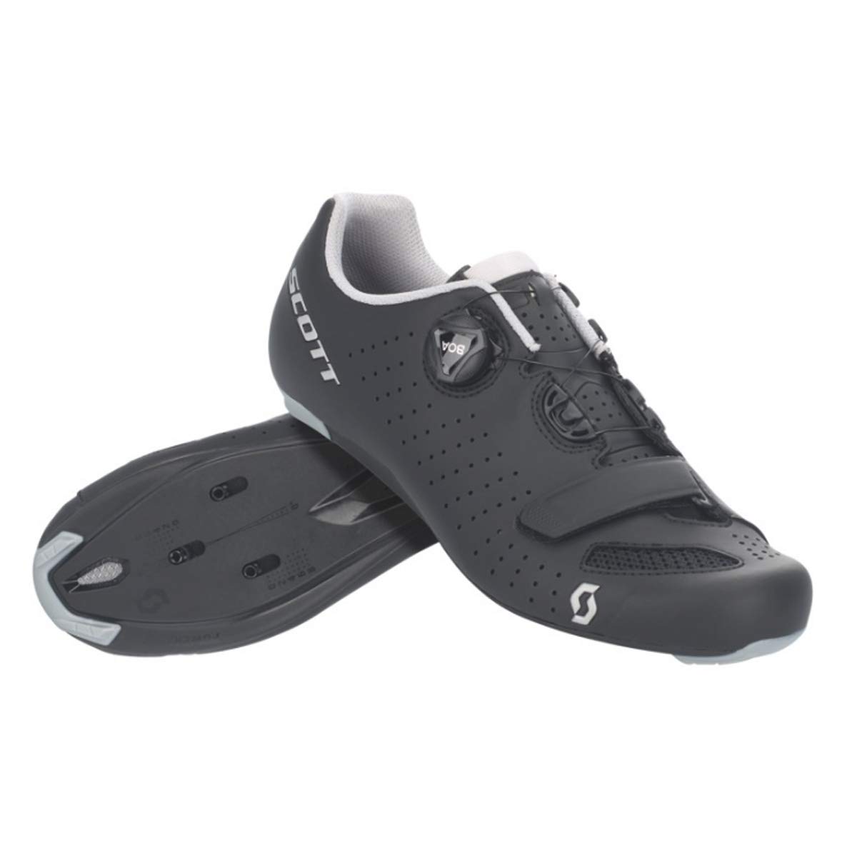 Scott Comp Boa Road Shoes BLACK-SILVER 43