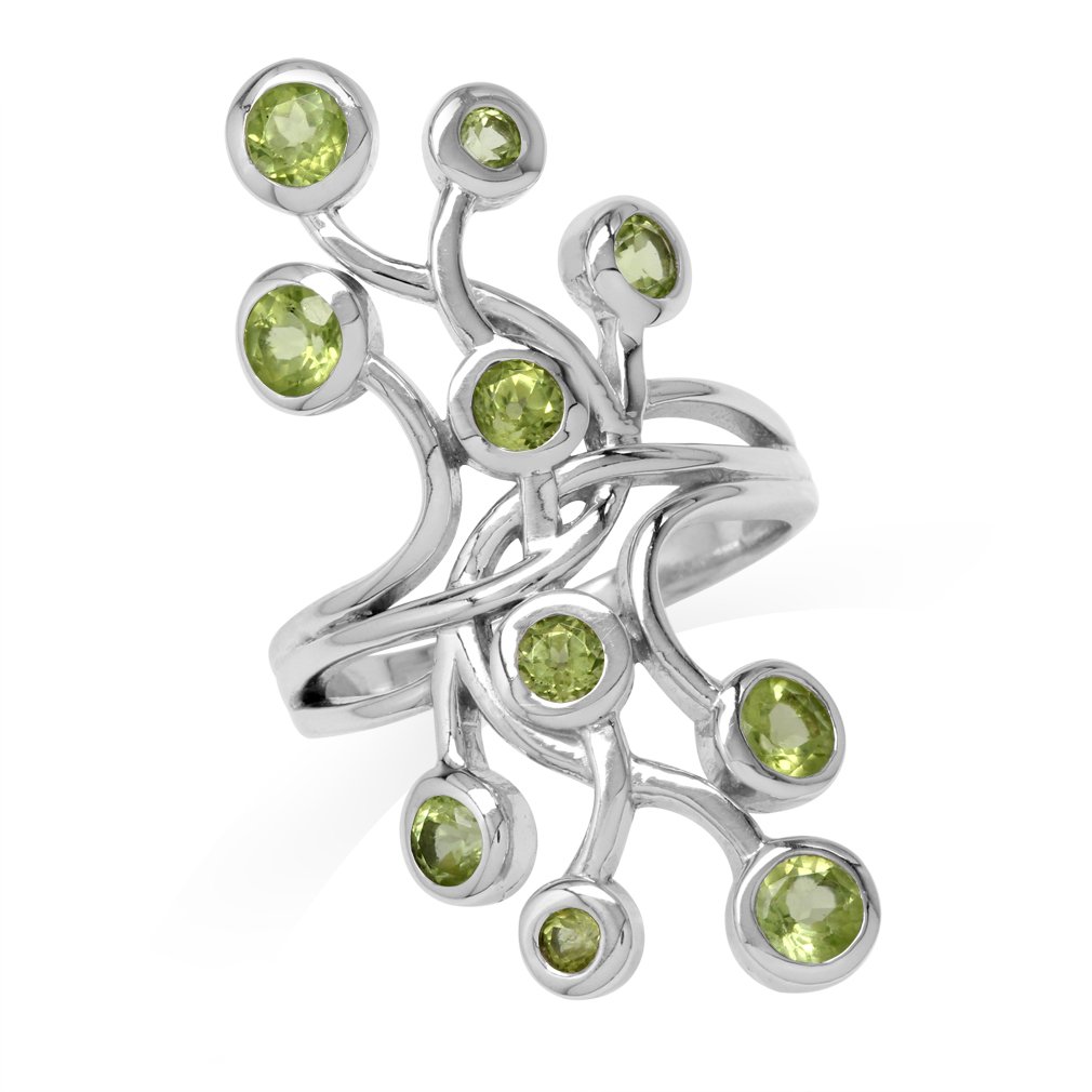 Silvershake 2.26ct. Garnet White Gold Plated 925 Sterling Silver Ribbon Knot Weave Wide Front Crawler Ring Size 9