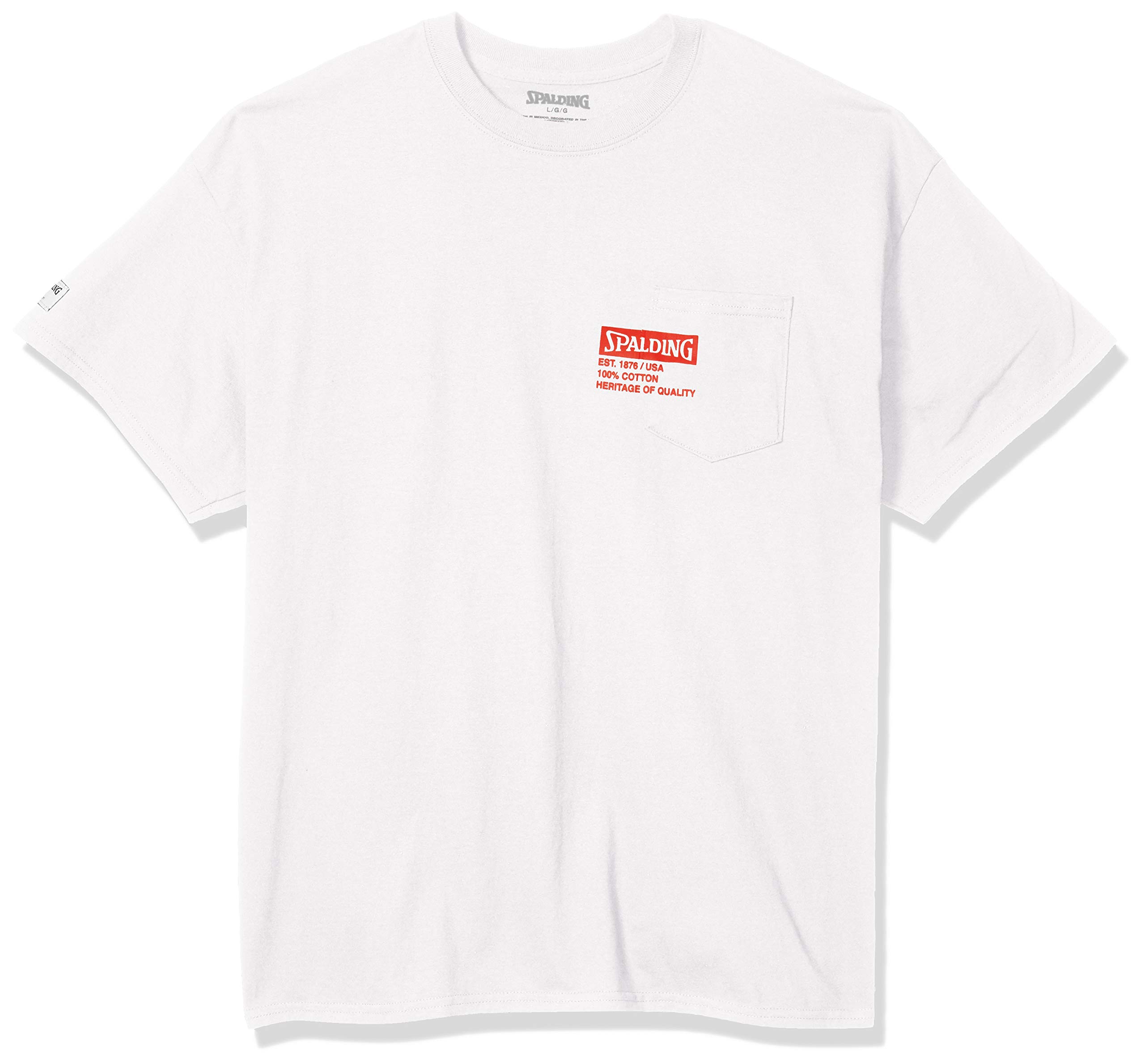 Spalding Men's Varsity Crew Neck T-Shirt White