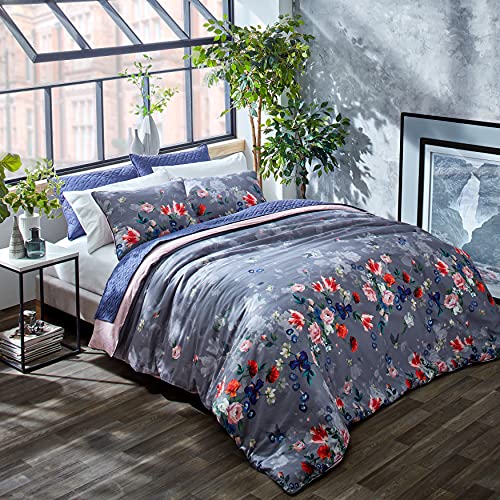 Ted Baker Sandalwood Comforter Set, King, Grey