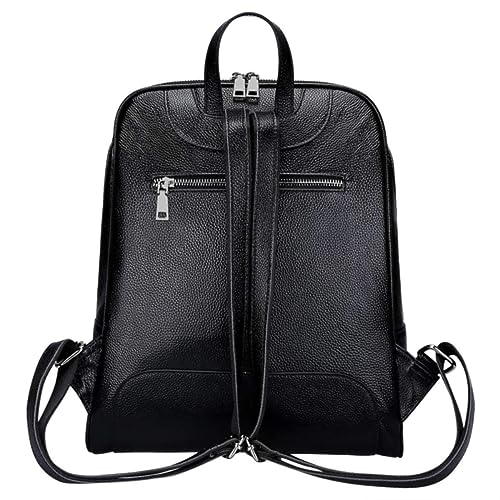 S-ZONE Women Genuine Leather Backpack Purse Travel Handbag College Medium