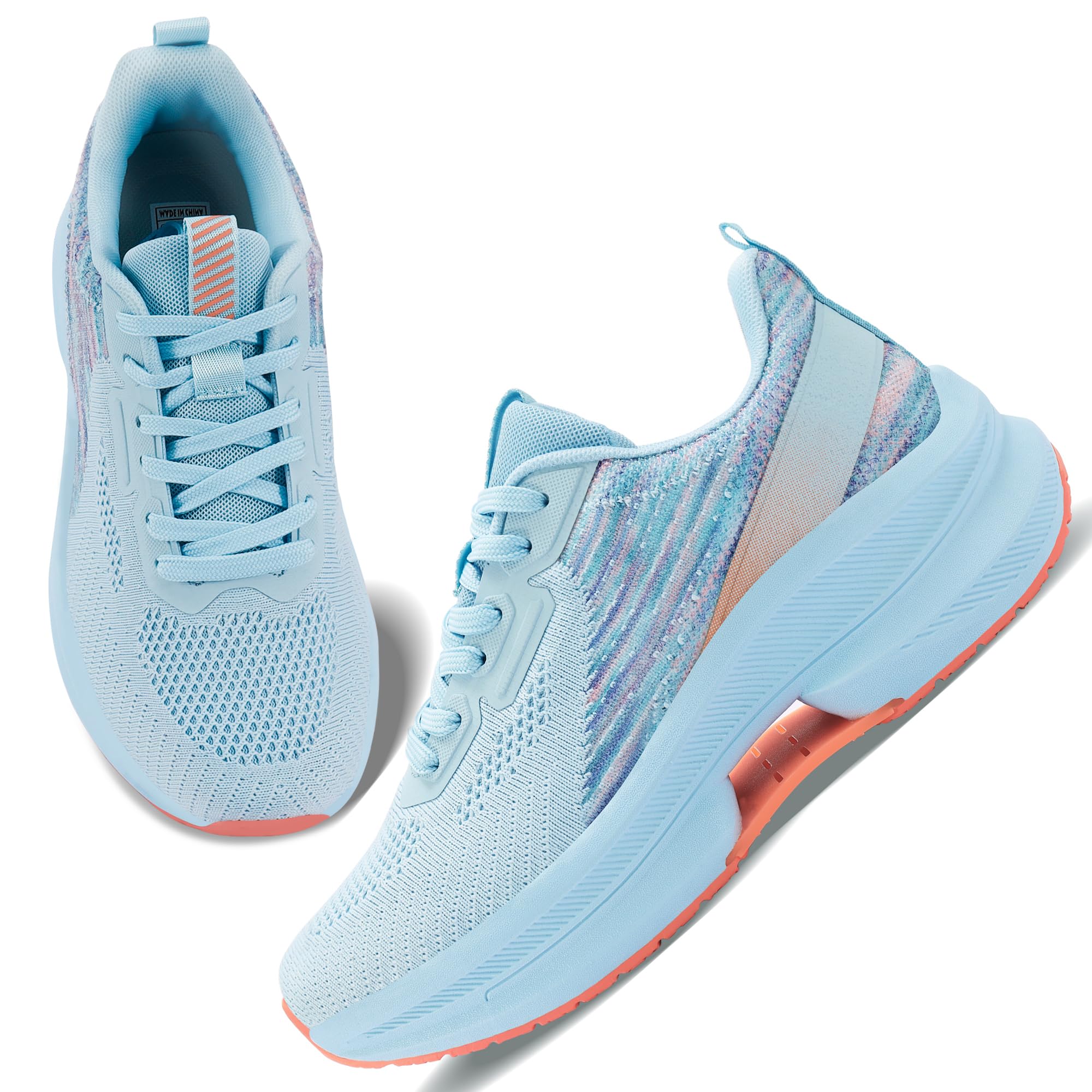 WONESION Women Athletic Running Shoes Non Slip Gym Workout Jogging Sneakers