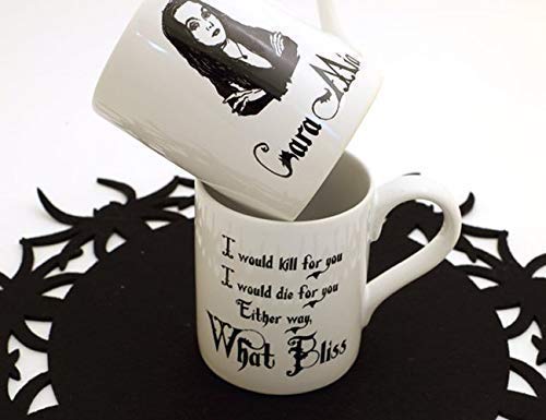 Vintage Macabre Family Funny Handmade Ceramic Mug Set LennyMud by Lorrie Veasey