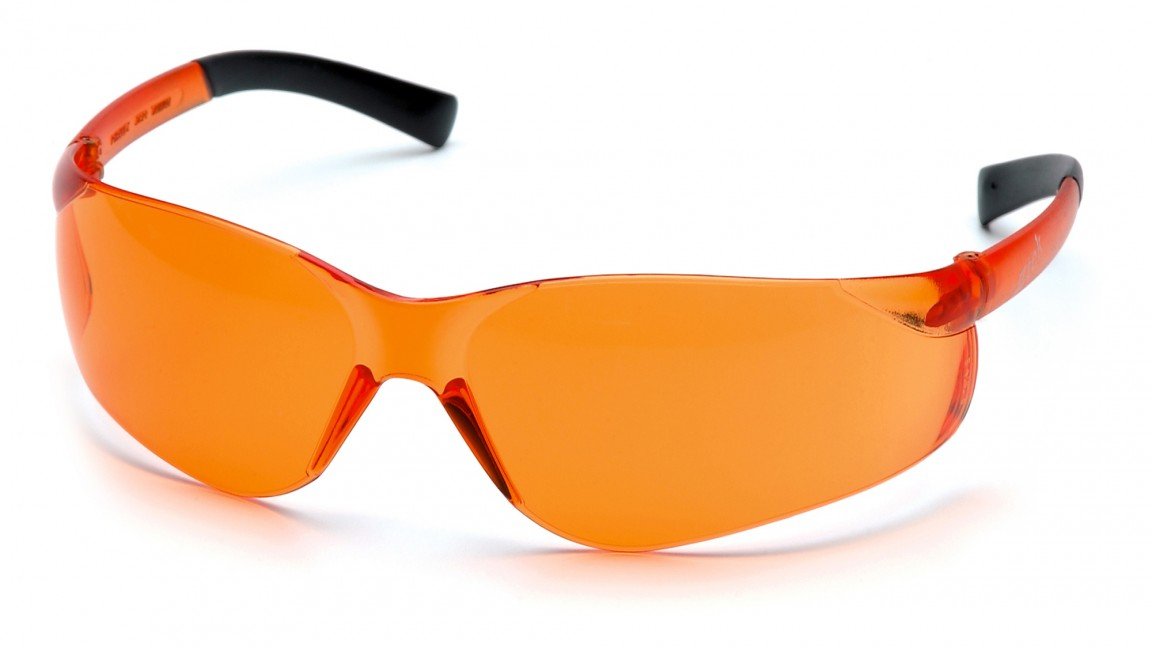 Pyramex Ztek S2510S Safety Glasses Case of 12 (Orange)