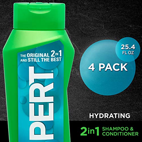 Pert Hydrating 2 In 1 Shampoo Plus Conditioner, 25.4 Oz Pack 4
