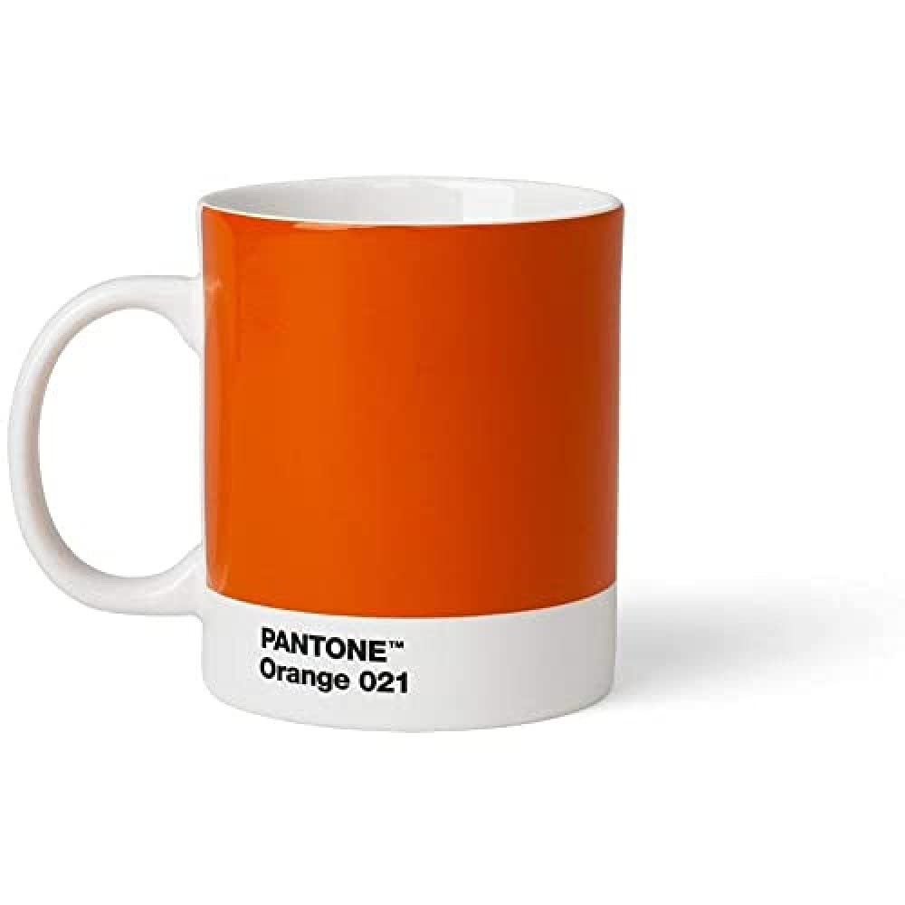 Pantone Porcelain Mugs 375 ml, Porcelain, Orange 021, 8.4 x 8.4 x 12.1 cm, 101030021
