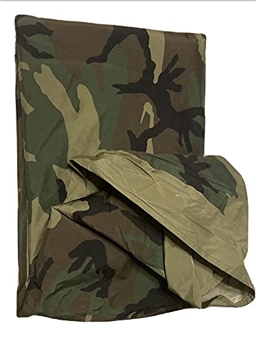 Tennier Industries US Military Extra Long Woodland Bivy Cover,Black, Green, Brown, Tan