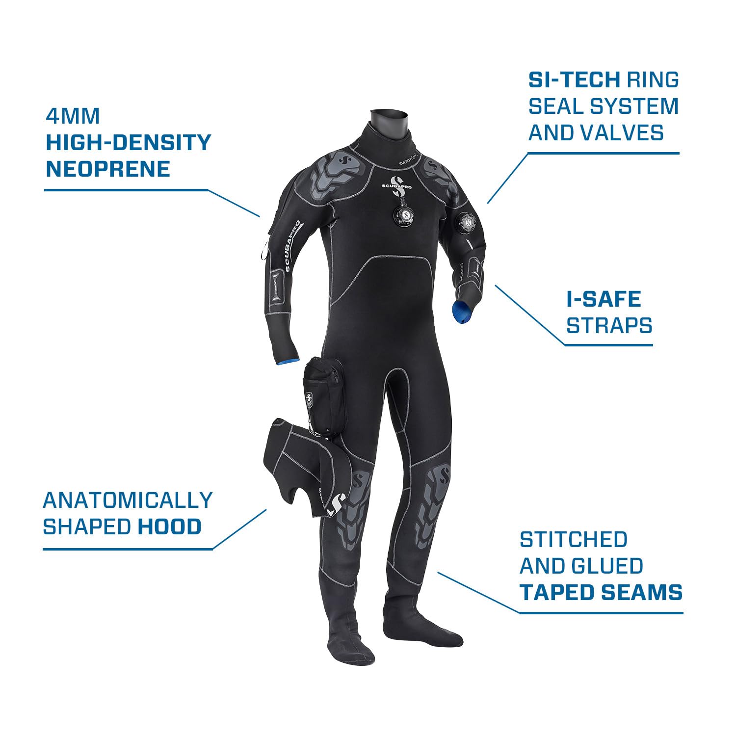 Scubapro Everdry 4mm Mens-3XL
