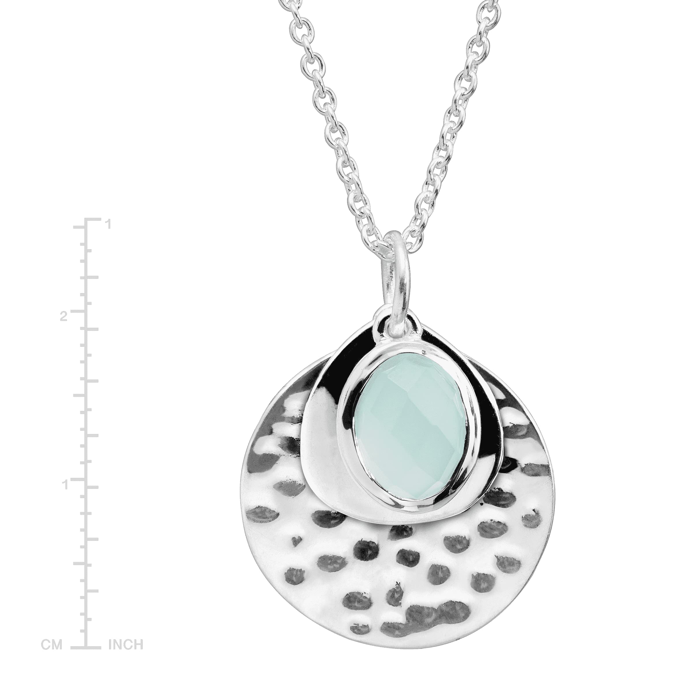 Silpada 'Entranced' Natural Chalcedony Pendant Necklace in Sterling Silver, 18" + 2"
