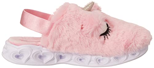Skechers Kids Girls Heart Lights Sandals-Unicor Sneaker, Pink, 5 Toddler