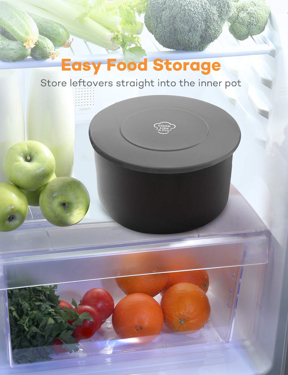 Silicone Lid Inner Pot Cover Accessories Compatible with Ninja Foodi Pressure Cooker and Air Fryer 6.5 Quart and 8 Quart, Grey,By SiCheer