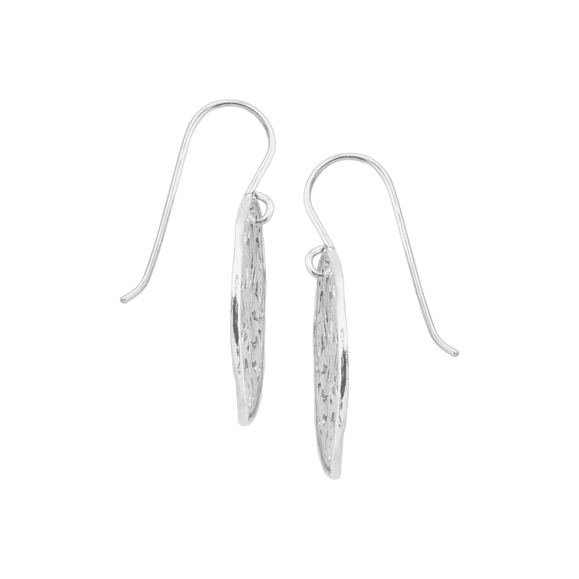 Silpada 'Salta Escape' Cut-Out Circular Drop Earrings in Sterling Silver