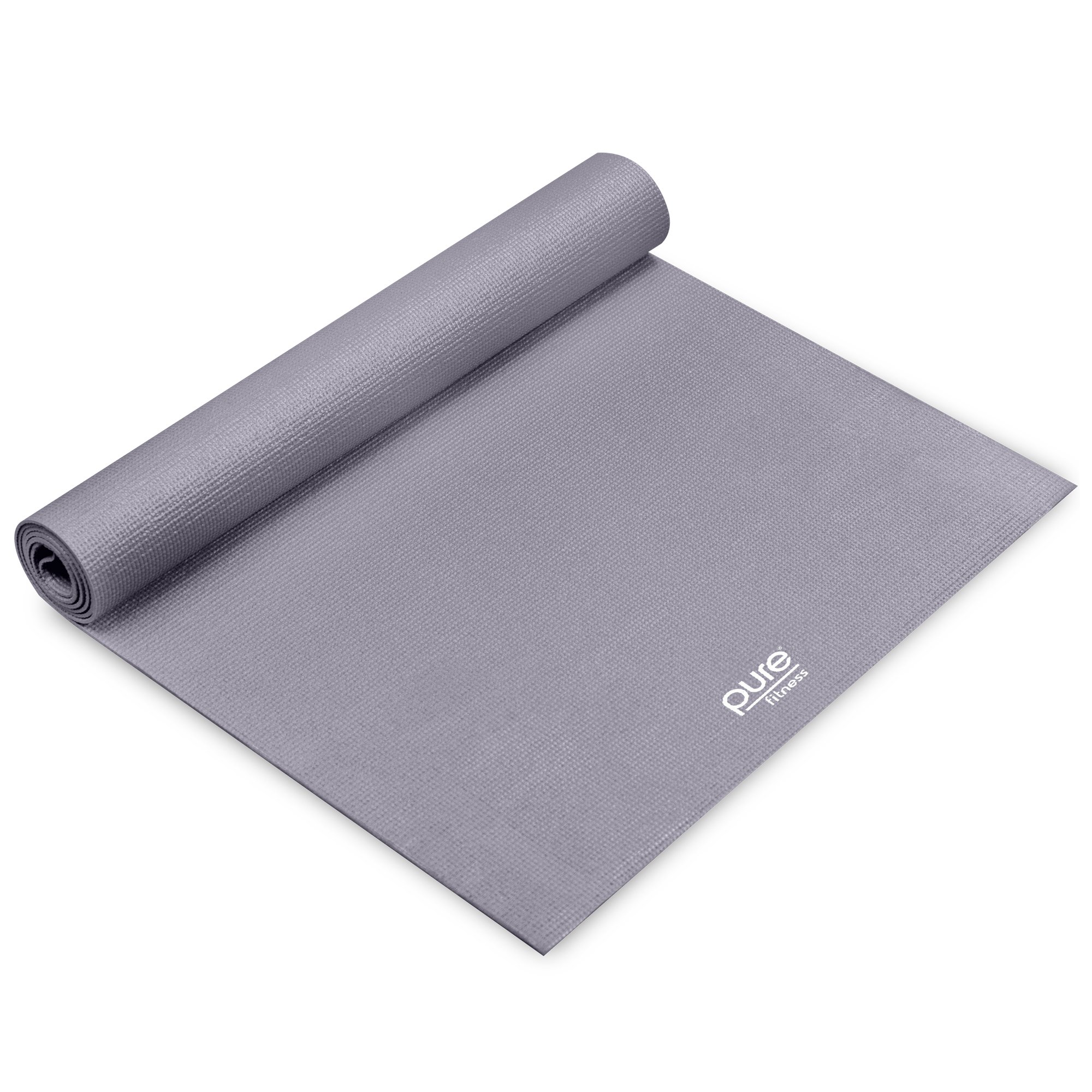 Pure Fitness 3.5mm Non-Slip Yoga Mat with Carry Strap - Charcoal
