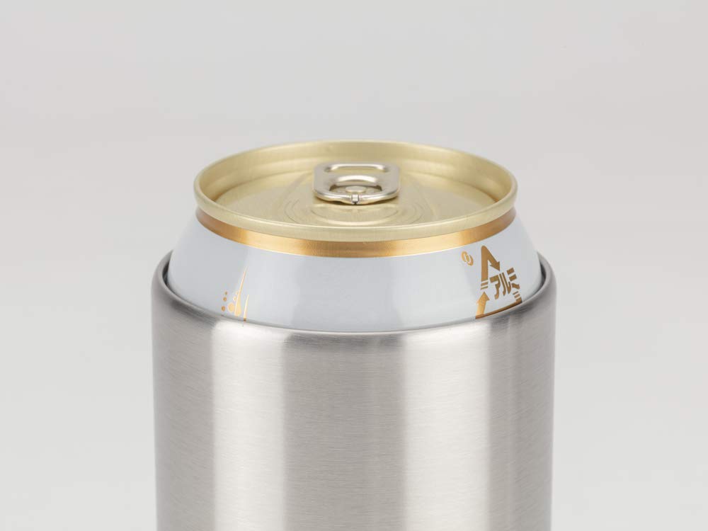 Snow Peak Shimo Can Cooler Vacuum-Insulated to Keep Canned Beverages Cold