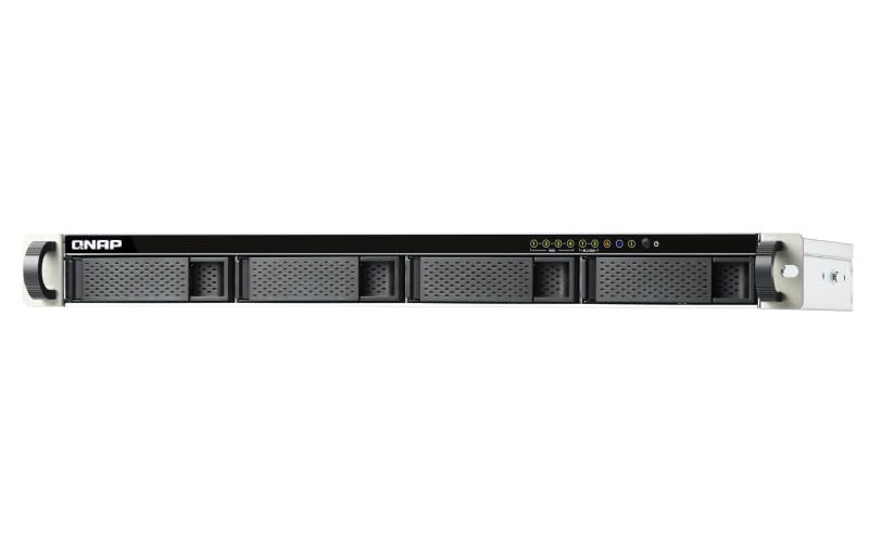 QNAP TS-451DEU-2G 4 Bay Rackmount NAS Enclosure - with 2.5 GB E Connectivity, 2 GB RAM, Intel Celeron 2.0 GHz Dual-Core Processor - for Small-to-Mid Size Offices and Audiovisual Rooms