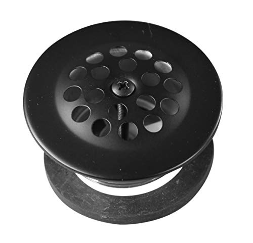 Westbrass 592144-62 Black 1-1/2" Tubular Trip Lever Bath Waste Drain Kit, Matte Black