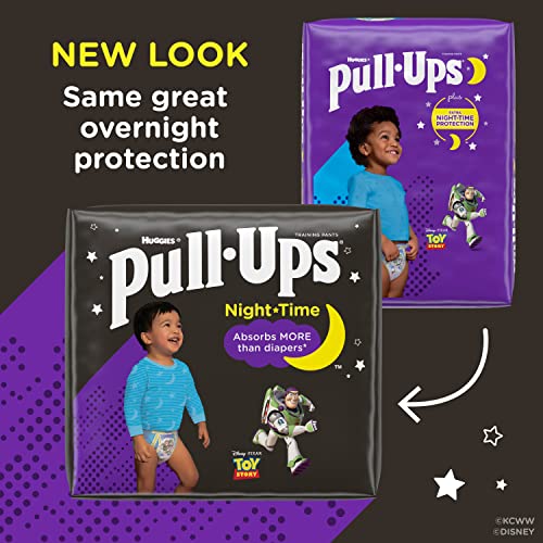 Pull-Ups Boys' Nighttime Potty Training Pants Training Underwear, 2T-3T, 21 Ct