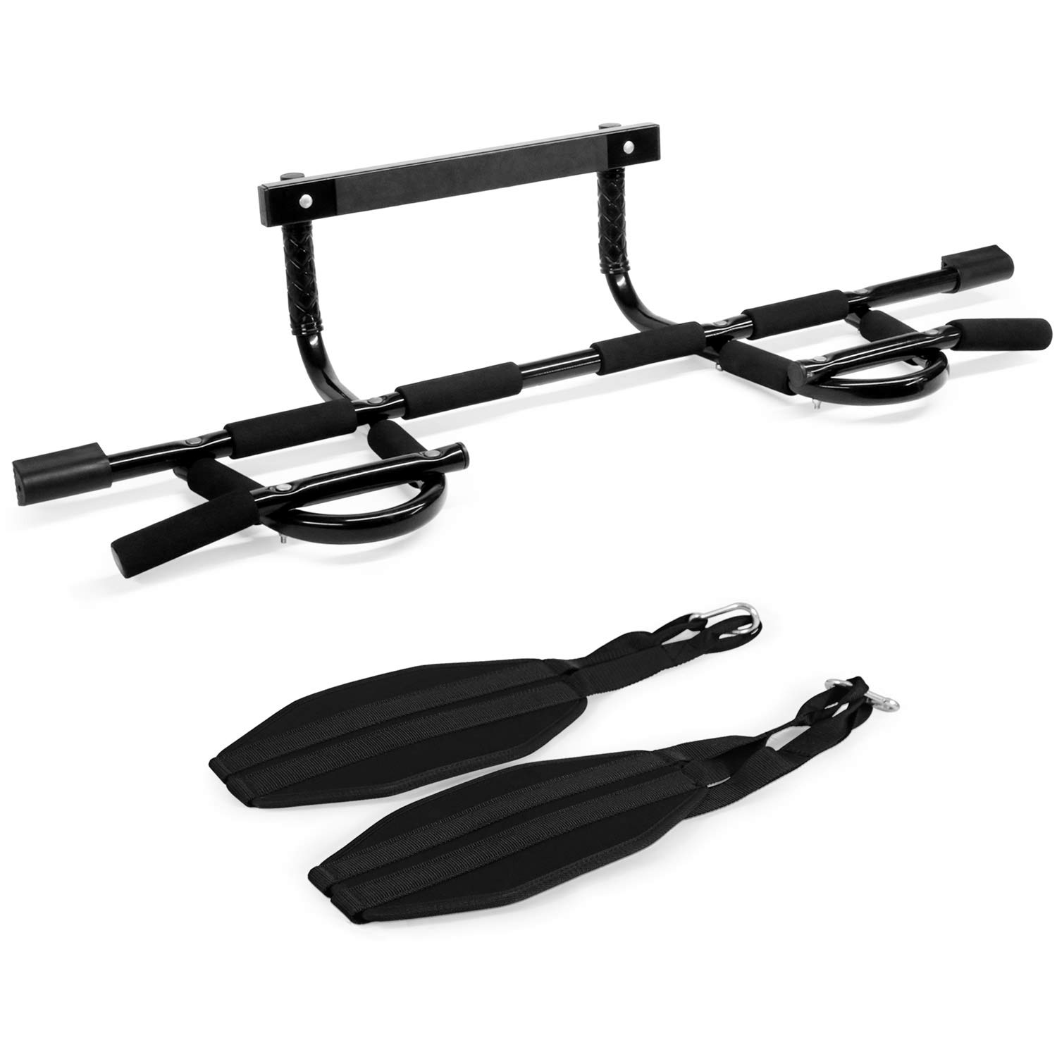 Yes4All Hanging Ab Straps for Pull Up Bar and Abdominal Training/Pull Up Straps for Abs Workout Workout/Ab straps/Ab Sling Straps - Sturdy, Safe Carabiner, Padded, All Bar Compatible