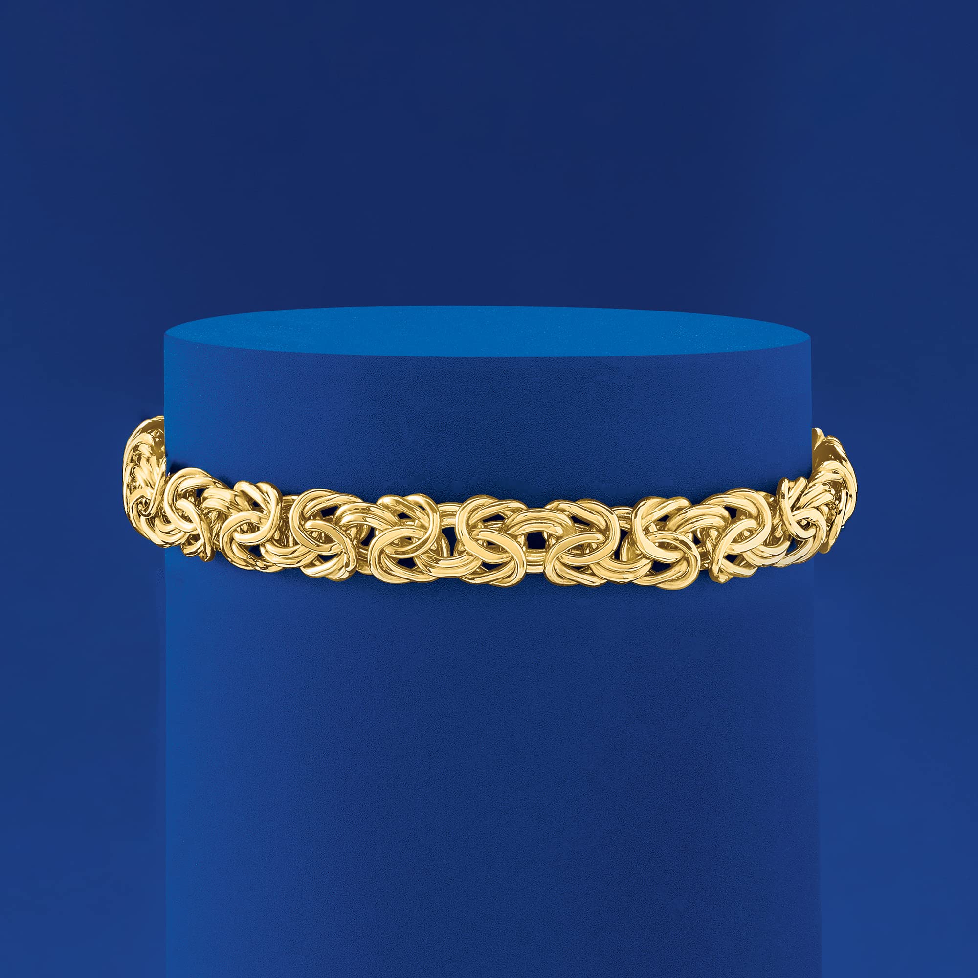Ross-Simons 14kt Yellow Gold Byzantine Bracelet. 7 inches