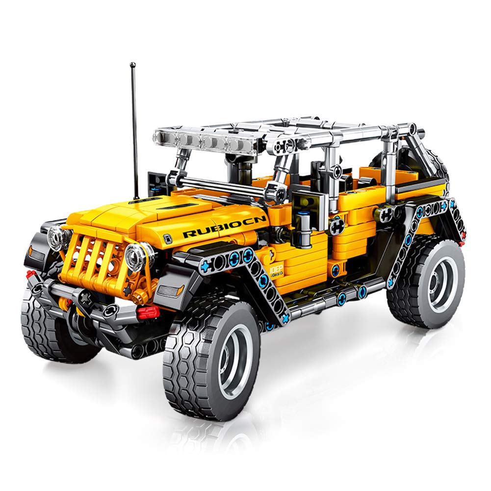 Racing Car Set,Building Blocks Kit Set;Adult Truck Model Toy for Boy (601PCS) (Yellow)